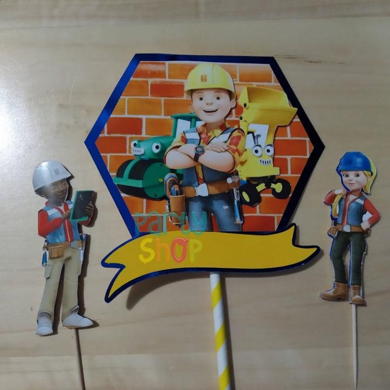 Topo de bolo Bob o construtor | Party Shop Mais de 5000 produtos para ...